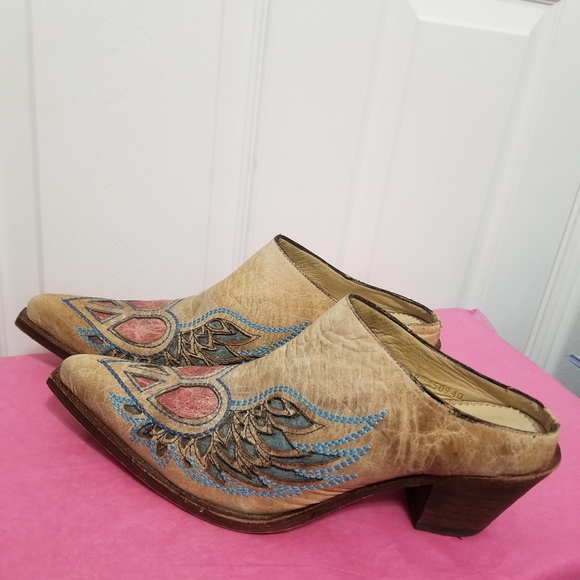 Corral | Shoes | Corral Vintage Womens Leather Embellished Western ...